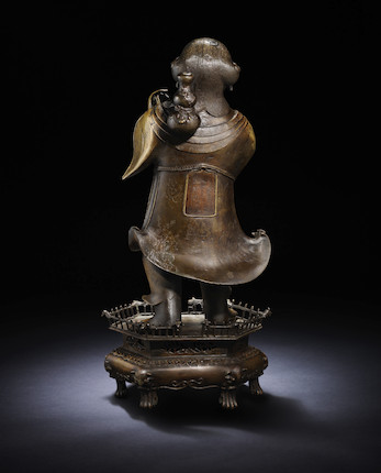 Bonhams : An exceptionally rare and large pair of bronze figures of the ...