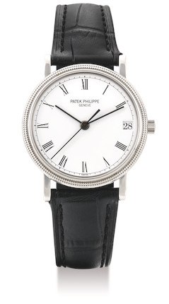 Bonhams : Patek Philippe, A White Gold Automatic Center Seconds ...