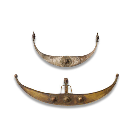 Bonhams : TWO TIMOR CRESENT-SHAPED HEADDRESS ORNAMENTS, KAIBAUK ...