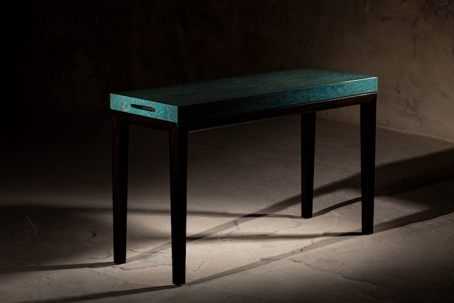 Bonhams : A unique Nanmu, Tongmu and lacquered qin table, qinzhuo ...