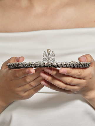 Bonhams : PEARL AND DIAMOND TIARA, FIRST QUARTER OF 20TH CENTURY