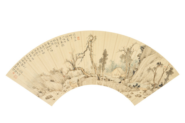 Bonhams : Huang Jia, and Gao Huo (Qing dynasty) Landscapes (2)