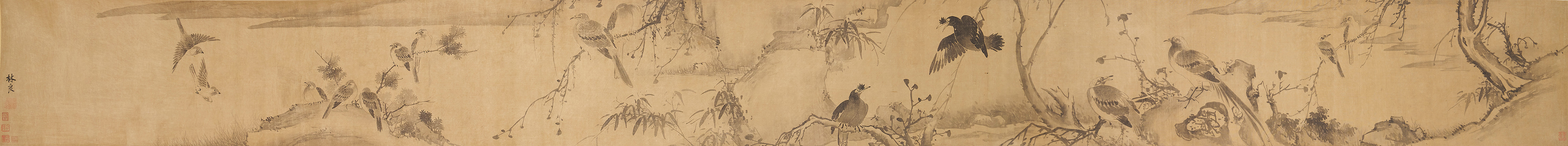 Bonhams : Attributed to Lin Liang (1428-1494) Bird and flower