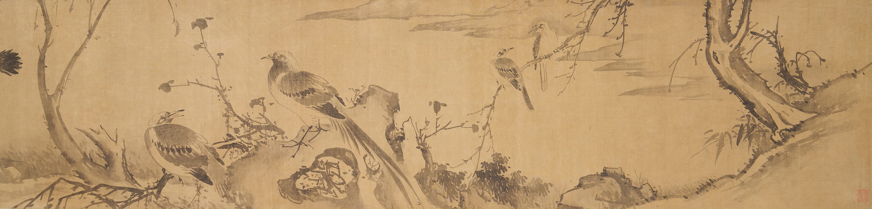 Bonhams : Attributed to Lin Liang (1428-1494) Bird and flower
