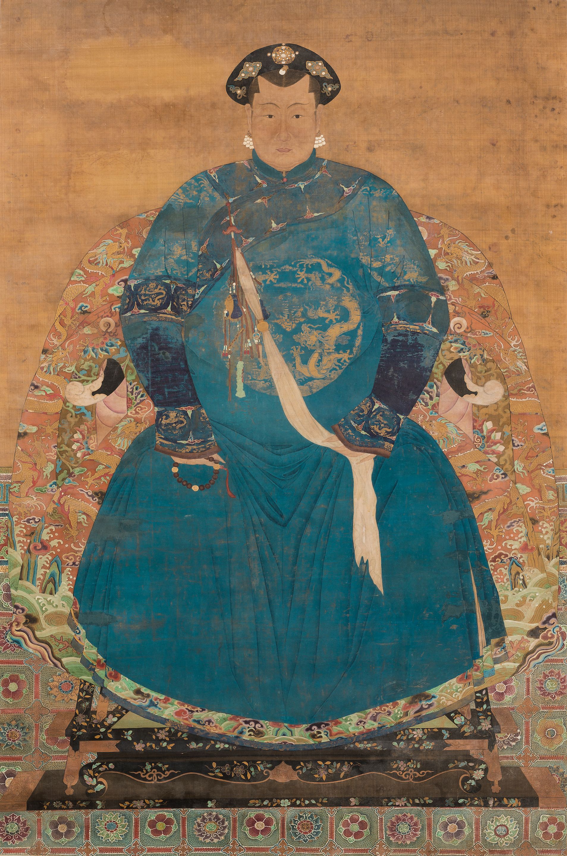 Bonhams : Anonymous (Qing dynasty) Portrait of a Qing Lady