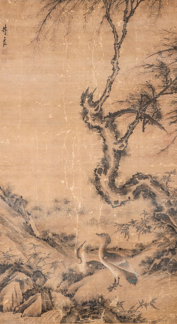 Bonhams : Attributed to Lin Liang (ca.1428-1494) Wild Geese