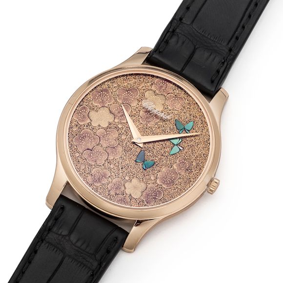 Bonhams : Chopard. An 18K rose gold and japanese lacquer automatic ...