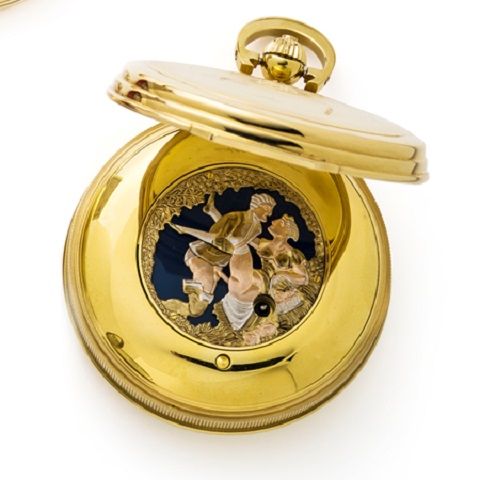 Bonhams : Charles Reuge. A gold plated keyless wind open face pocket ...