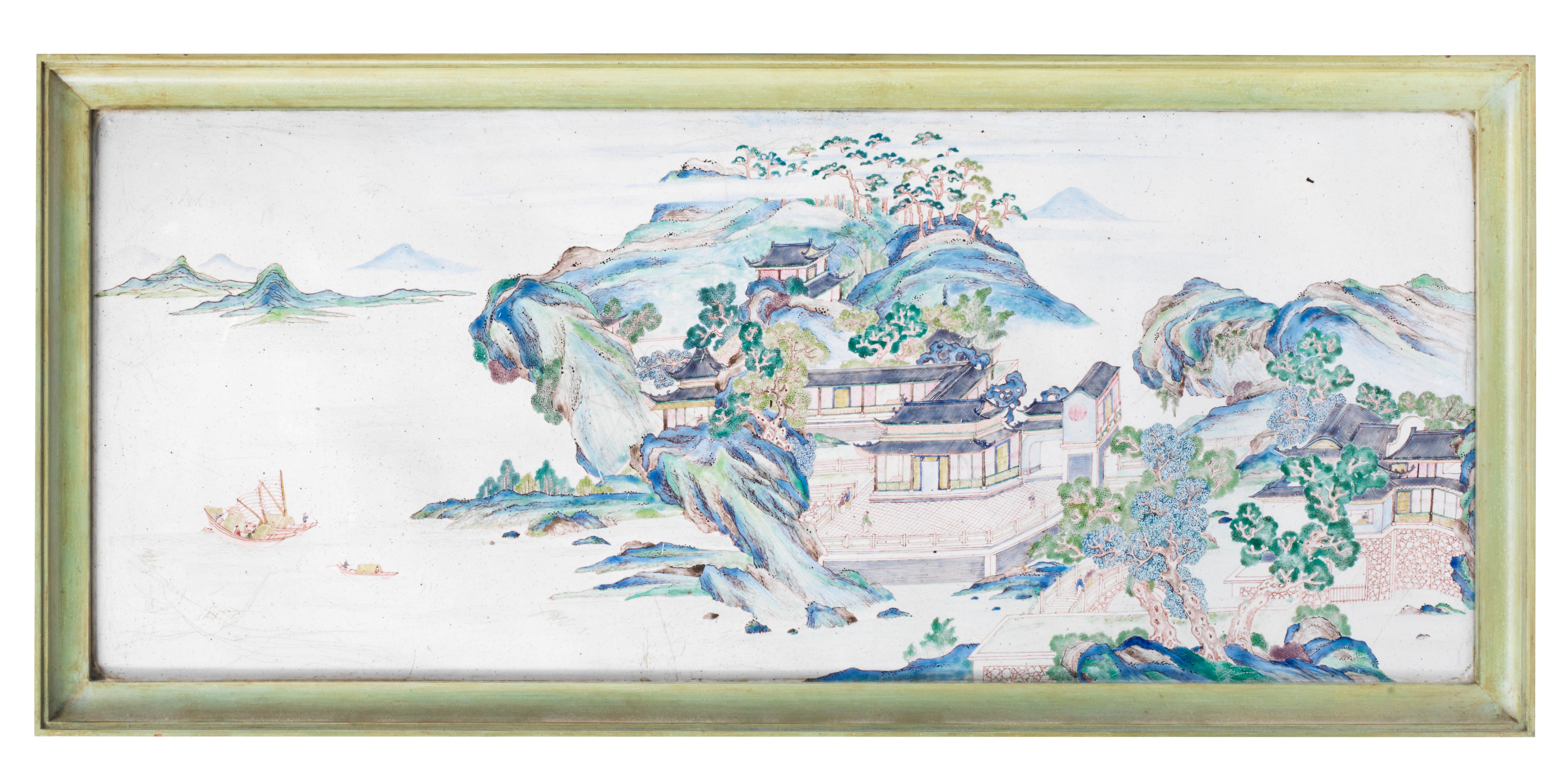 Bonhams : A rare and large painted enamel panel 18th century