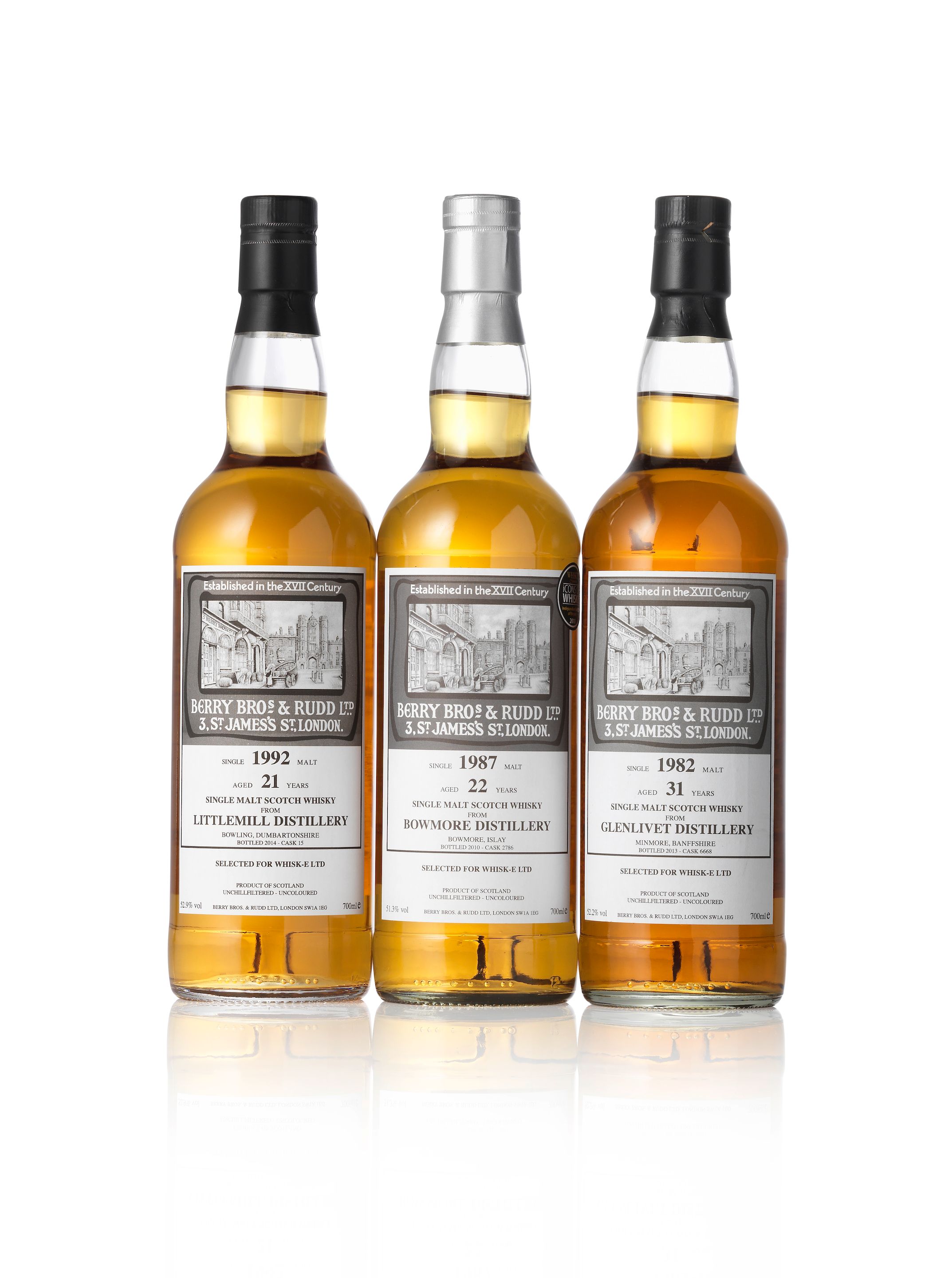 Bonhams : Bowmore-1987-22-year old-2786 (1) Glenlivet-1982-31 year old ...