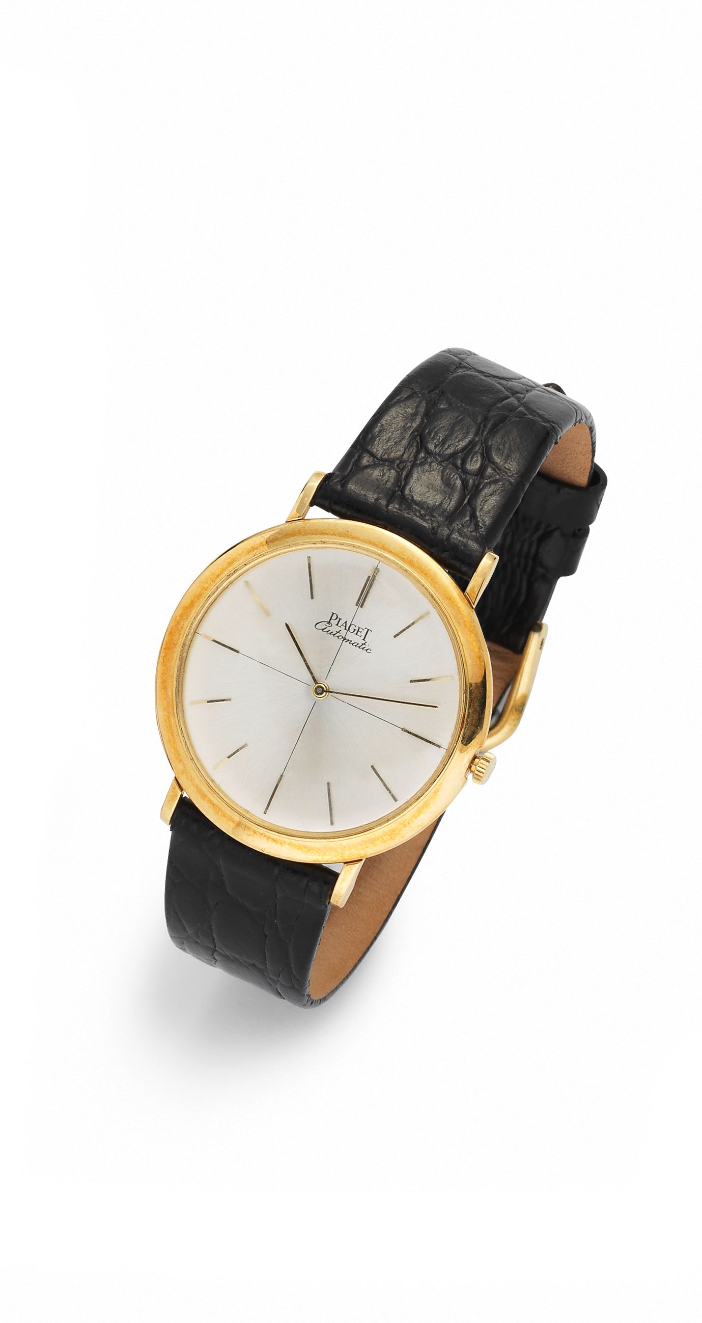 Bonhams : Piaget. An 18K gold ultra thin automatic wristwatch Altiplano ...
