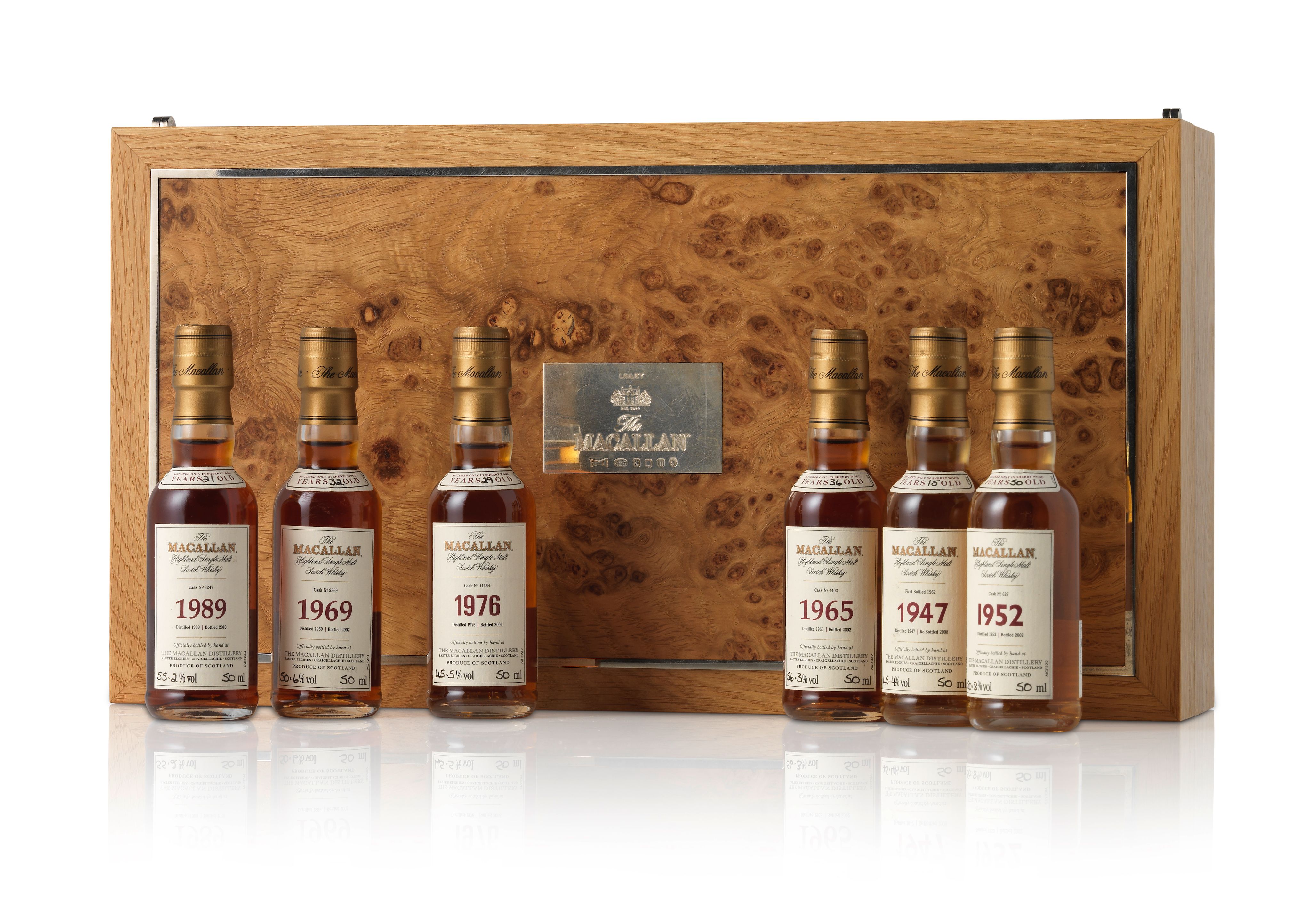 Bonhams : Macallan Fine & Rare-Miniature Set Macallan Fine & Rare-1947 ...