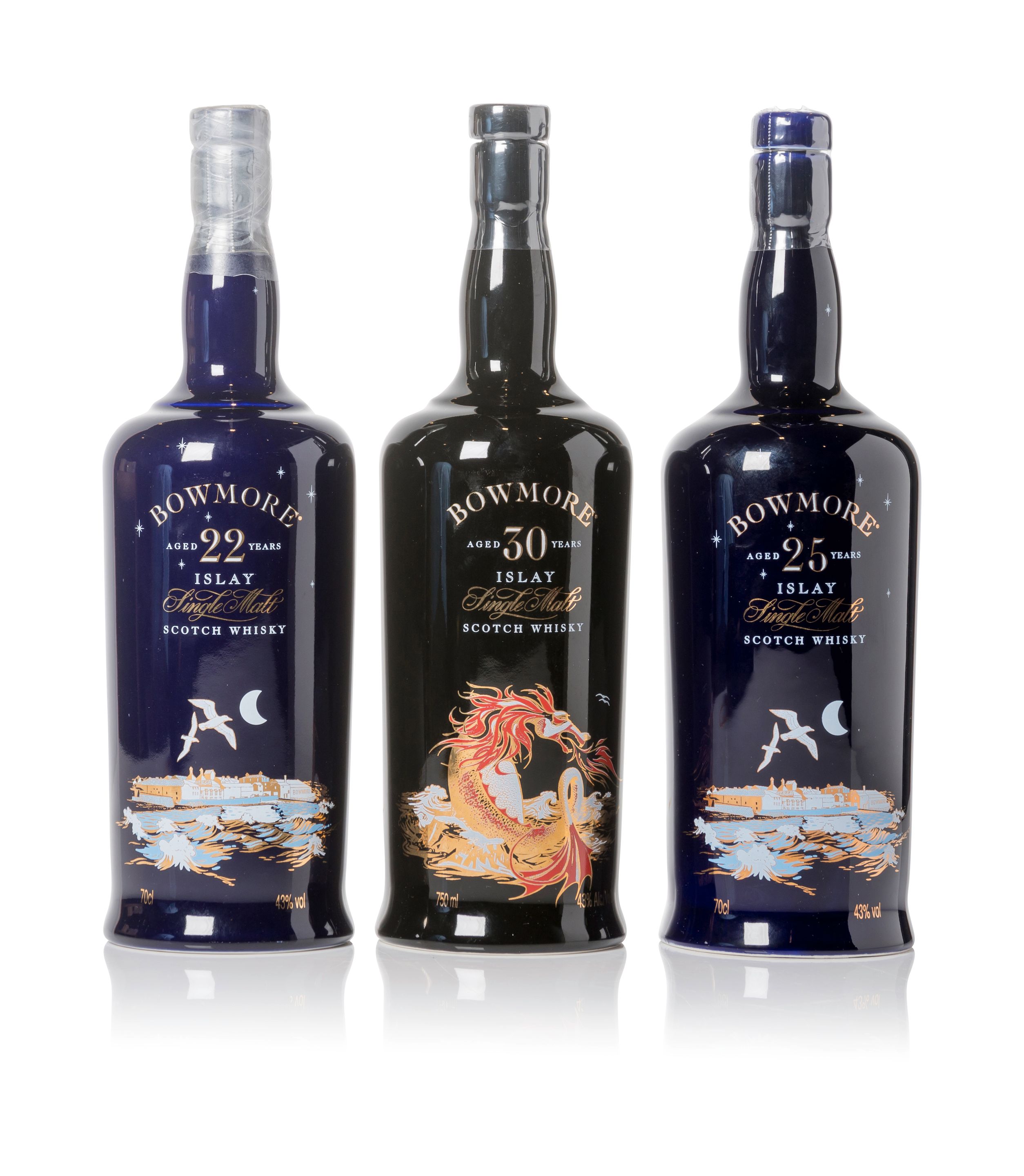 Bonhams : Bowmore-30 year old- Sea Dragon (1) Bowmore-25 year old ...