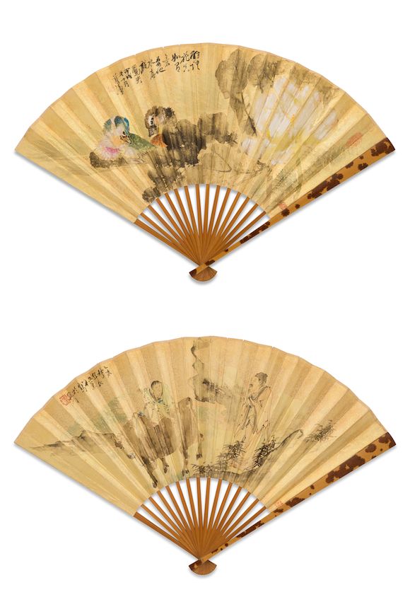 Bonhams : Ren Xun (1835-1893) and Zhu Cheng (1826-1900) Figures and ...