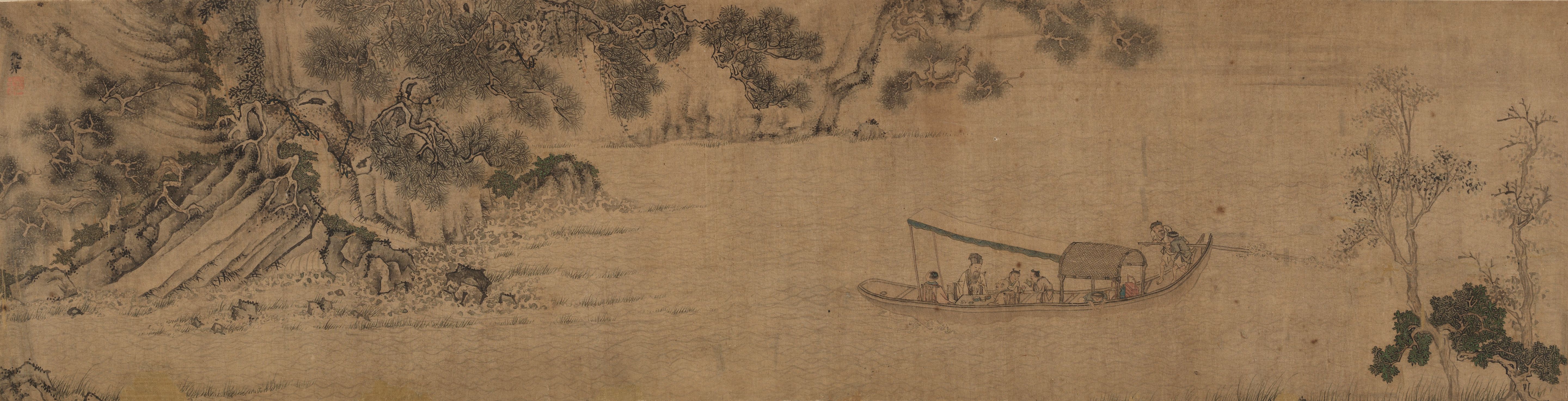 Bonhams : Attributed to Qiu Ying (1494-1552) Ode to the Red Cliff