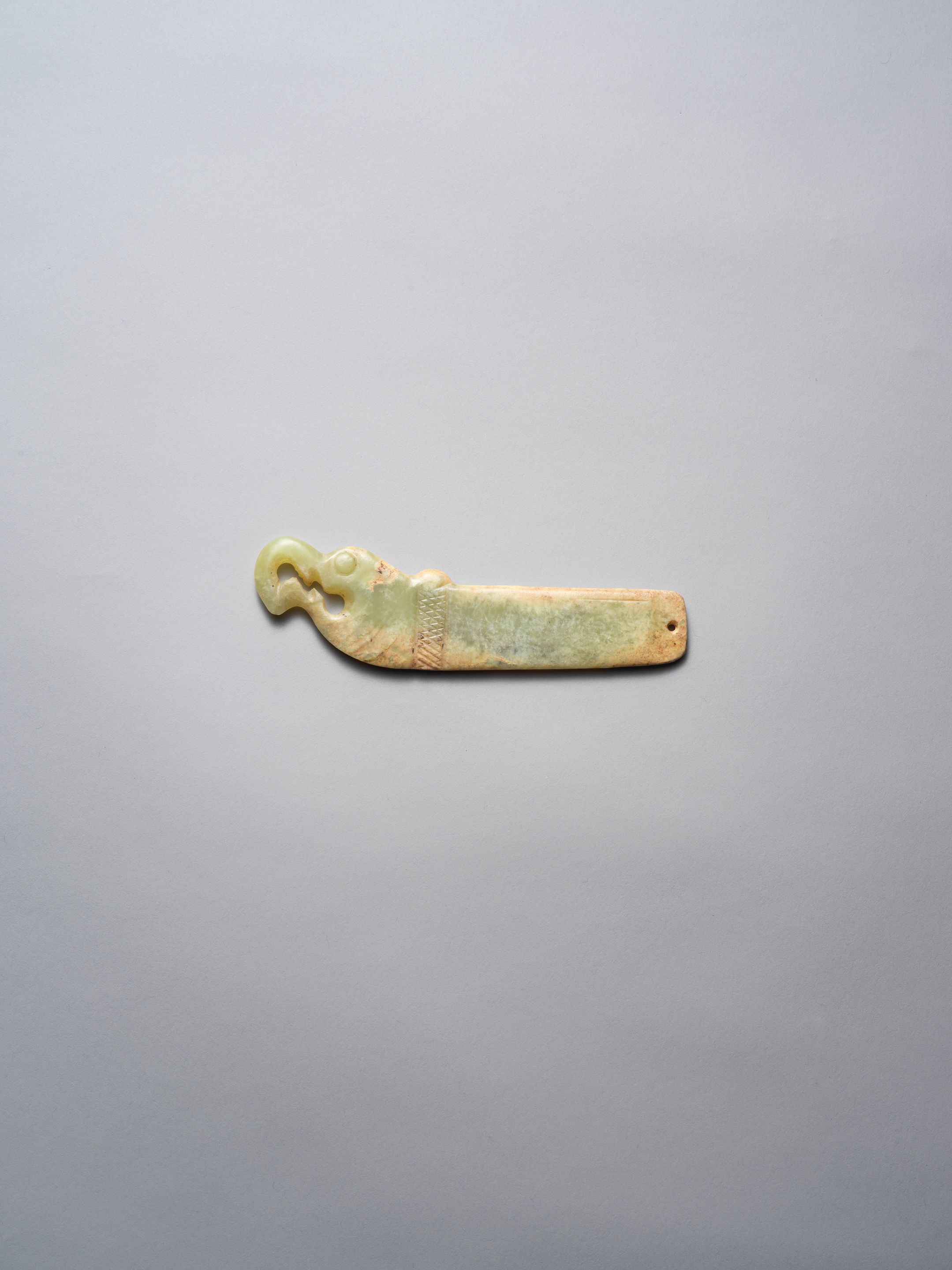 Bonhams : An archaic jade 'dragon' rod Late Hongshan Culture, circa ...