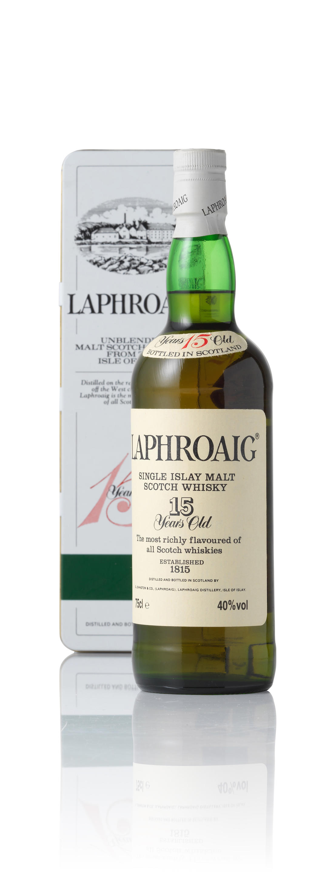 Laphroaig-15 year old Bottled in 1980's - auctions & price archive