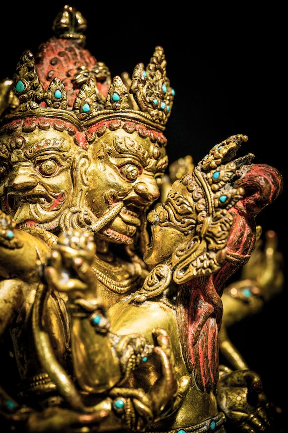 Bonhams : A GILT COPPER ALLOY FIGURE OF MAHACHAKRA VAJRAPANI TIBET ...