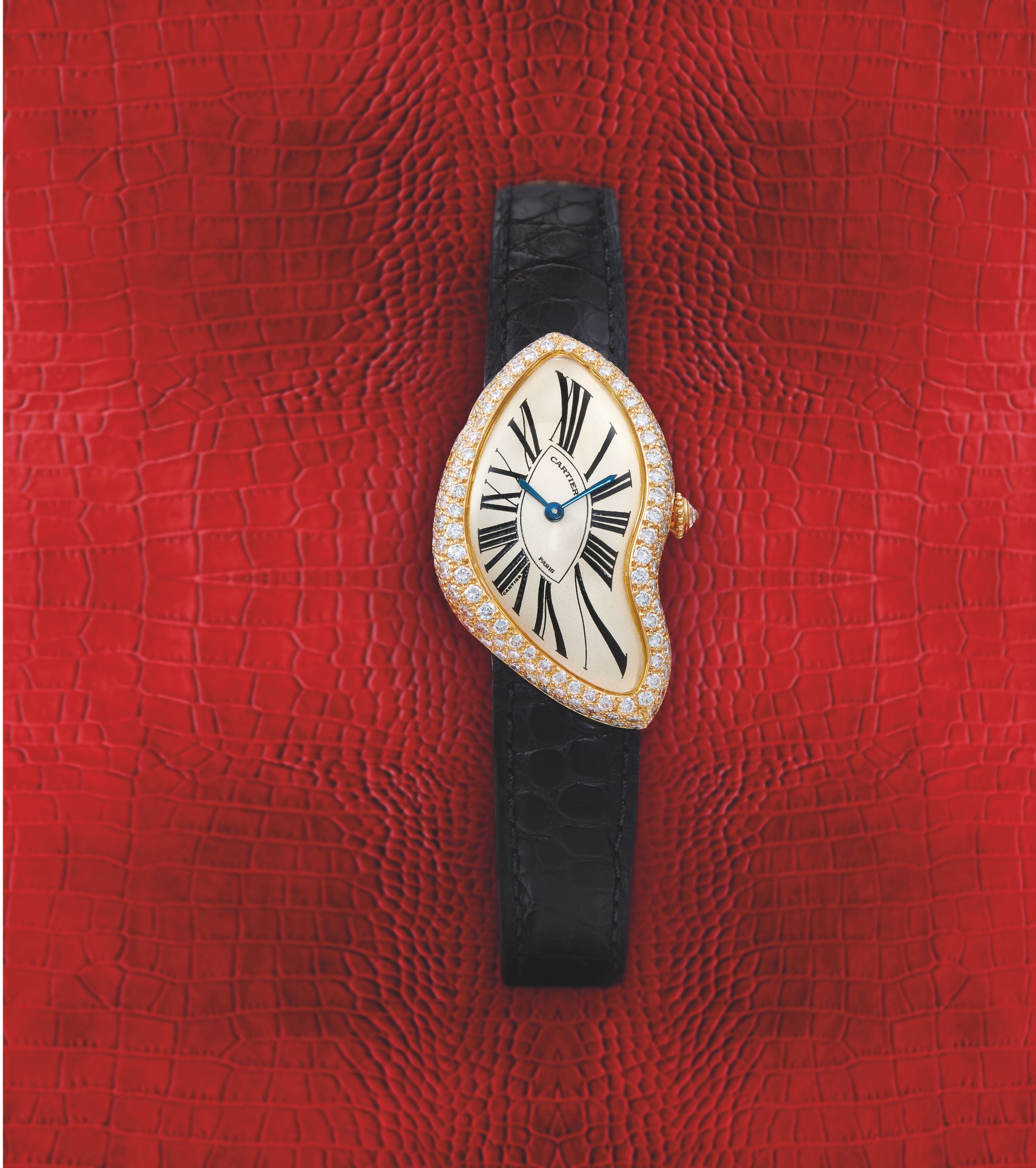 Bonhams : Cartier, A Lady's Gold and Diamond Set Asymmetrical ...