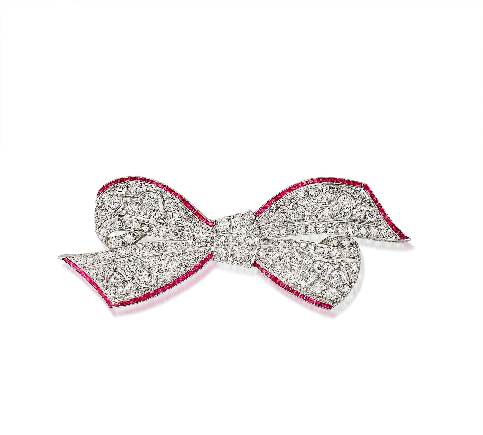Bonhams A Ruby And Diamond Brooch