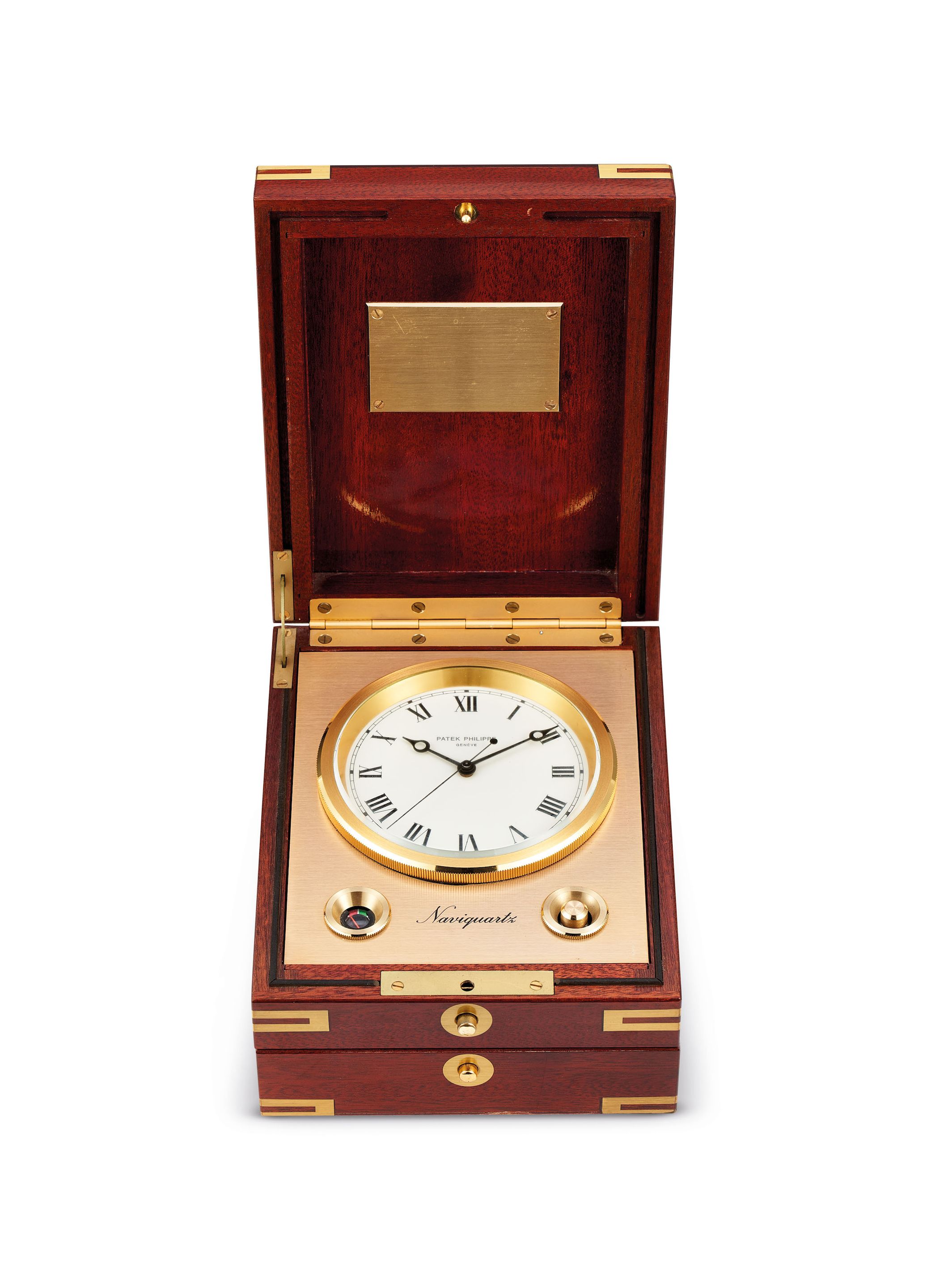 Bonhams : Patek Philippe. A Centre Seconds Wood and Gilt Metal ...