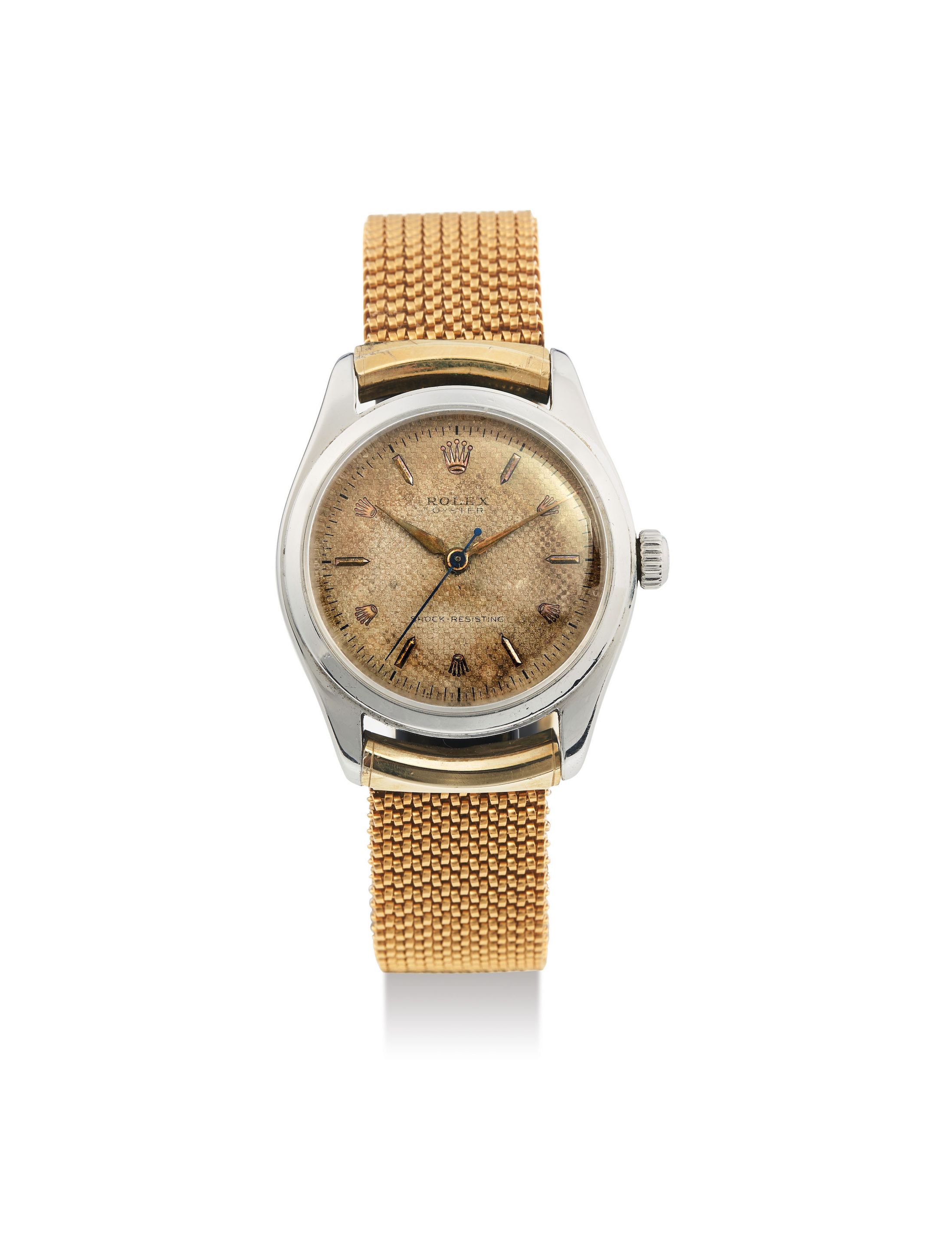 Bonhams : Rolex. A Rare Stainless Steel Tonneau Form Bracelet Watch ...