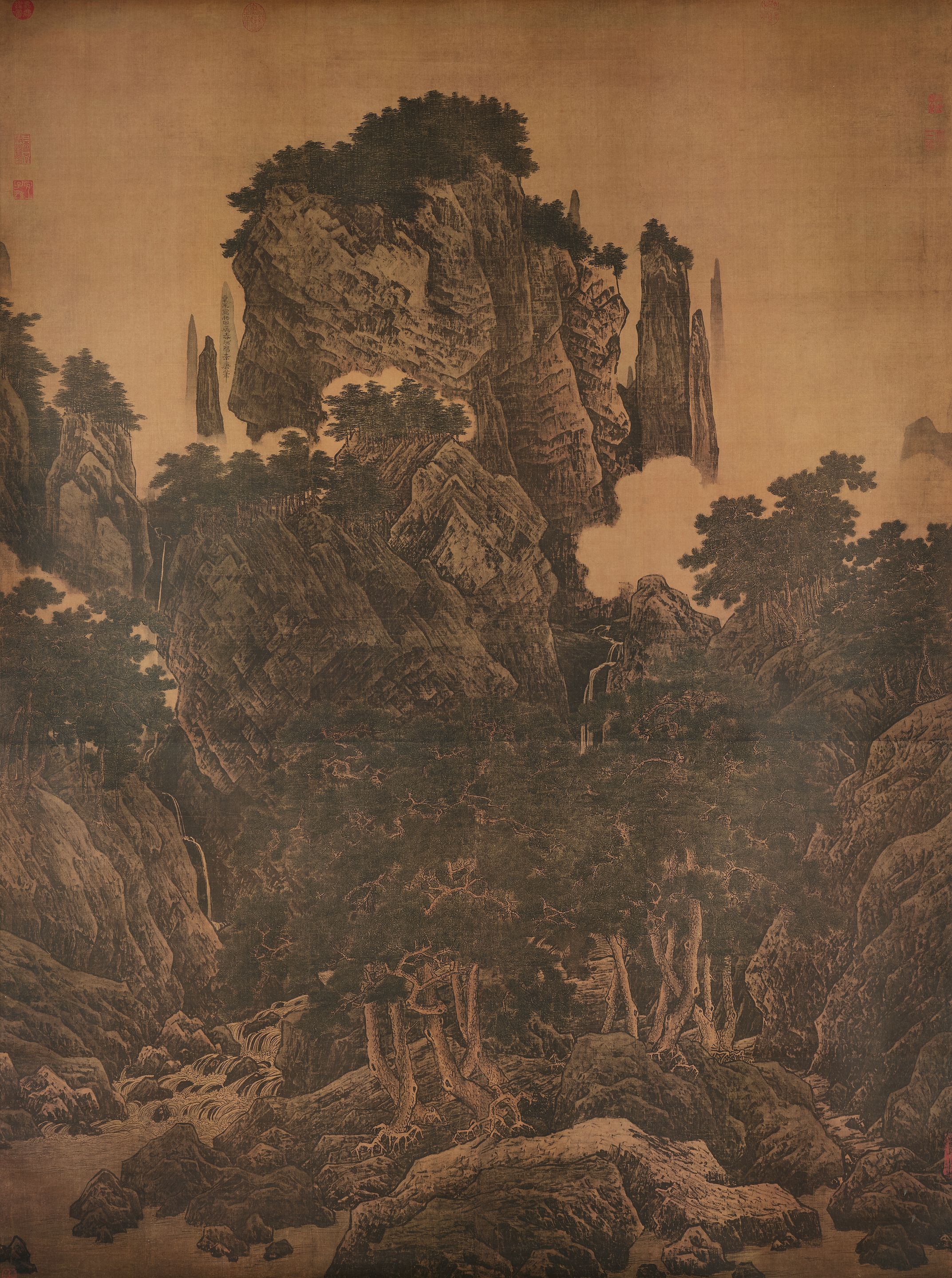 Bonhams : Nigensha Reproduction Li Tang (1066-1150) Wind in Pines Among ...