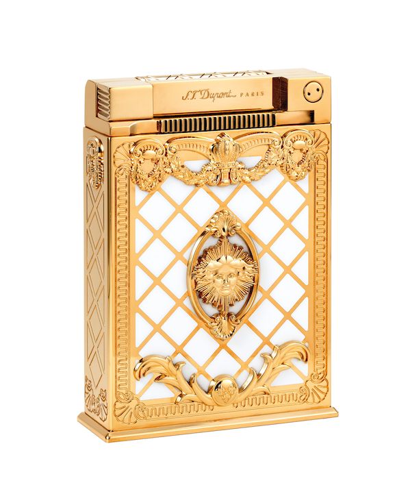 Bonhams : S.T. Dupont. A Fine and Elaborate Gilt Metal and White ...
