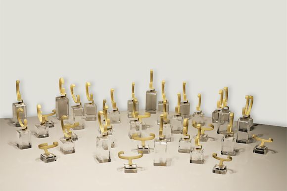 Bonhams : Omega Watch Stand - 9 Full Set (36 pieces)