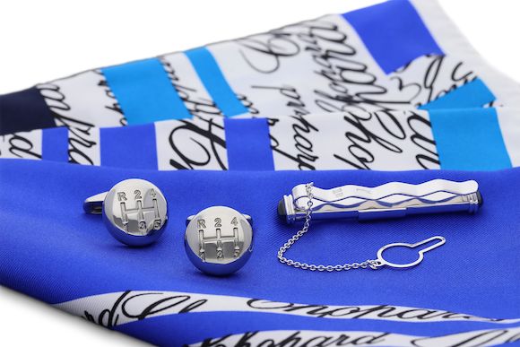 Bonhams : A Chopard Tie Clip and Scarf, and A Set of Concord Cufflinks
