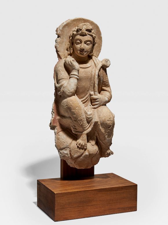 Bonhams : A STUCCO FIGURE OF AVALOKITESHVARA ANCIENT REGION OF GANDHARA ...