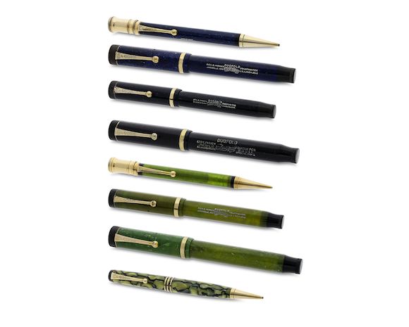 Bonhams : Parker. A Group of Five "Duofold" Fountain Pens and Three ...