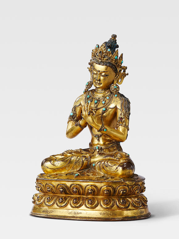 Bonhams A Gilt Copper Alloy Figure Of Maitreya Attributed To Sonam
