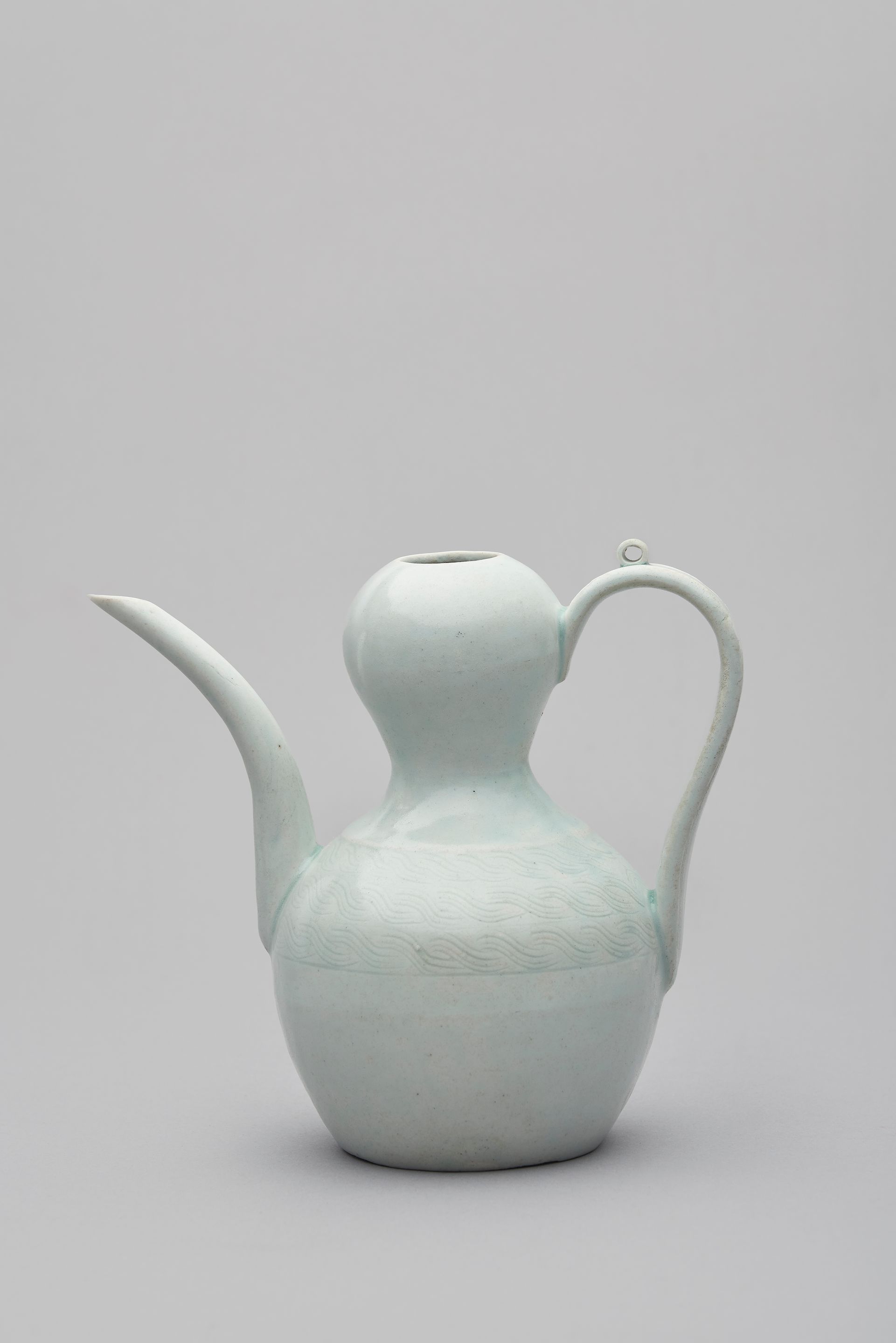 Bonhams : A qingbai 'wave' gourd-shaped ewer Song dynasty, 12th century