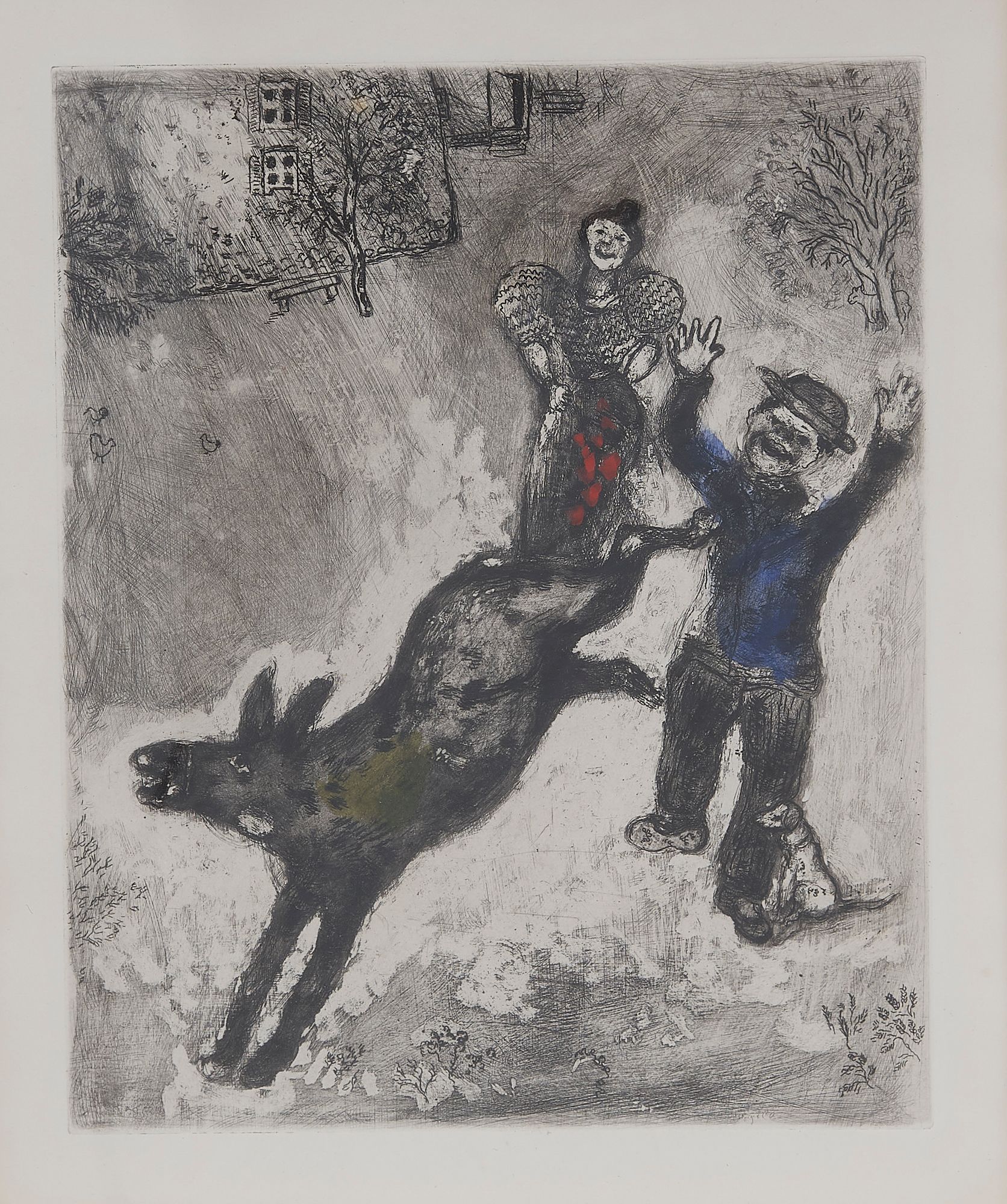 Bonhams : MARC CHAGALL (FRENCH/RUSSIAN, 1887-1985) L'âne et le chien ...