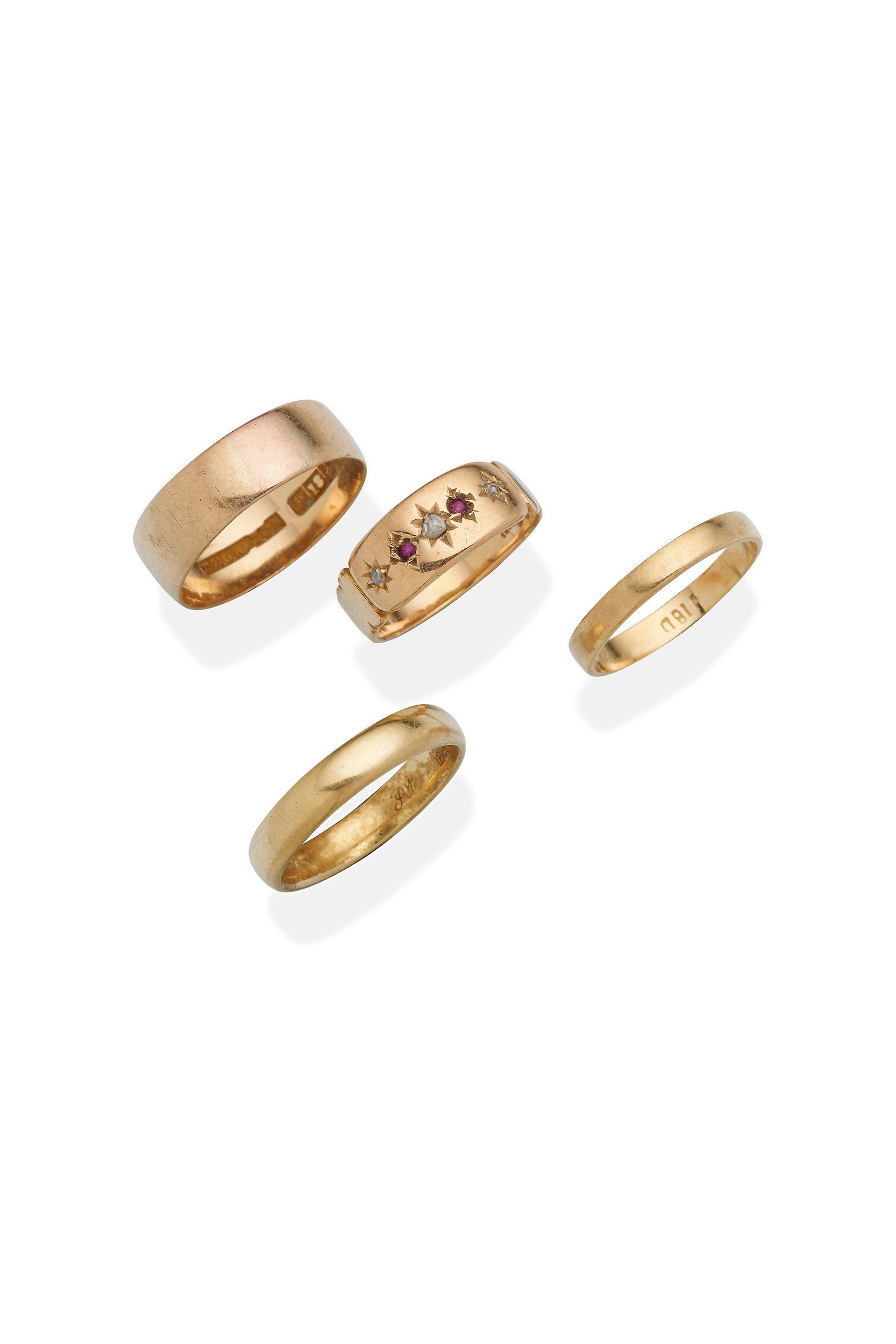 Bonhams : FOUR GOLD RINGS