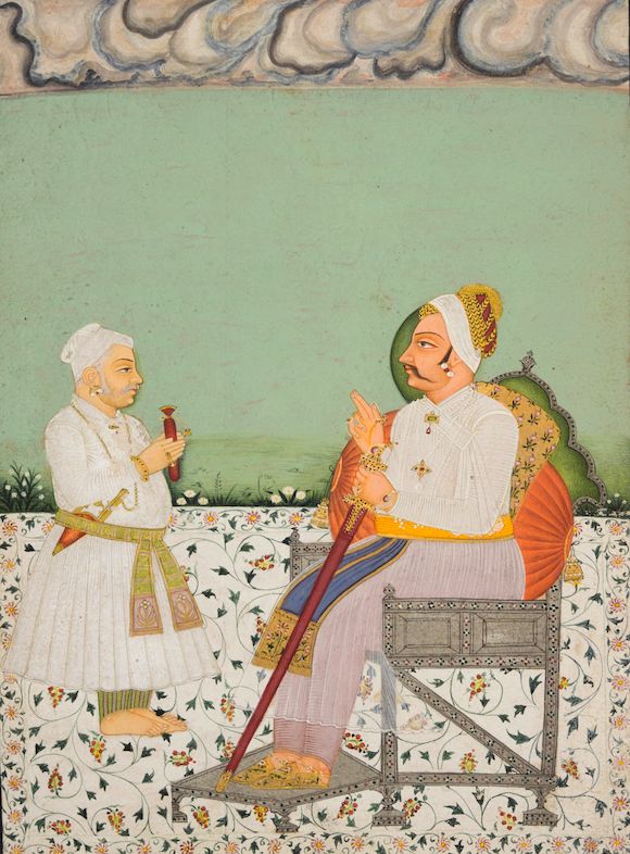 Bonhams : A PORTRAIT OF MAHARAJA SINGH JI ISHWARI OF RAGHOGARH ...