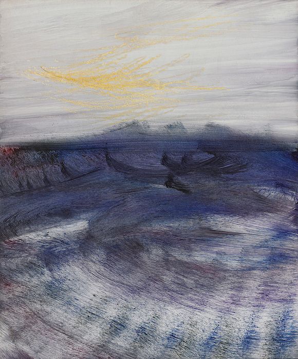 Bonhams : Sidney Nolan (1917-1992) Blue Landscape, c.1958