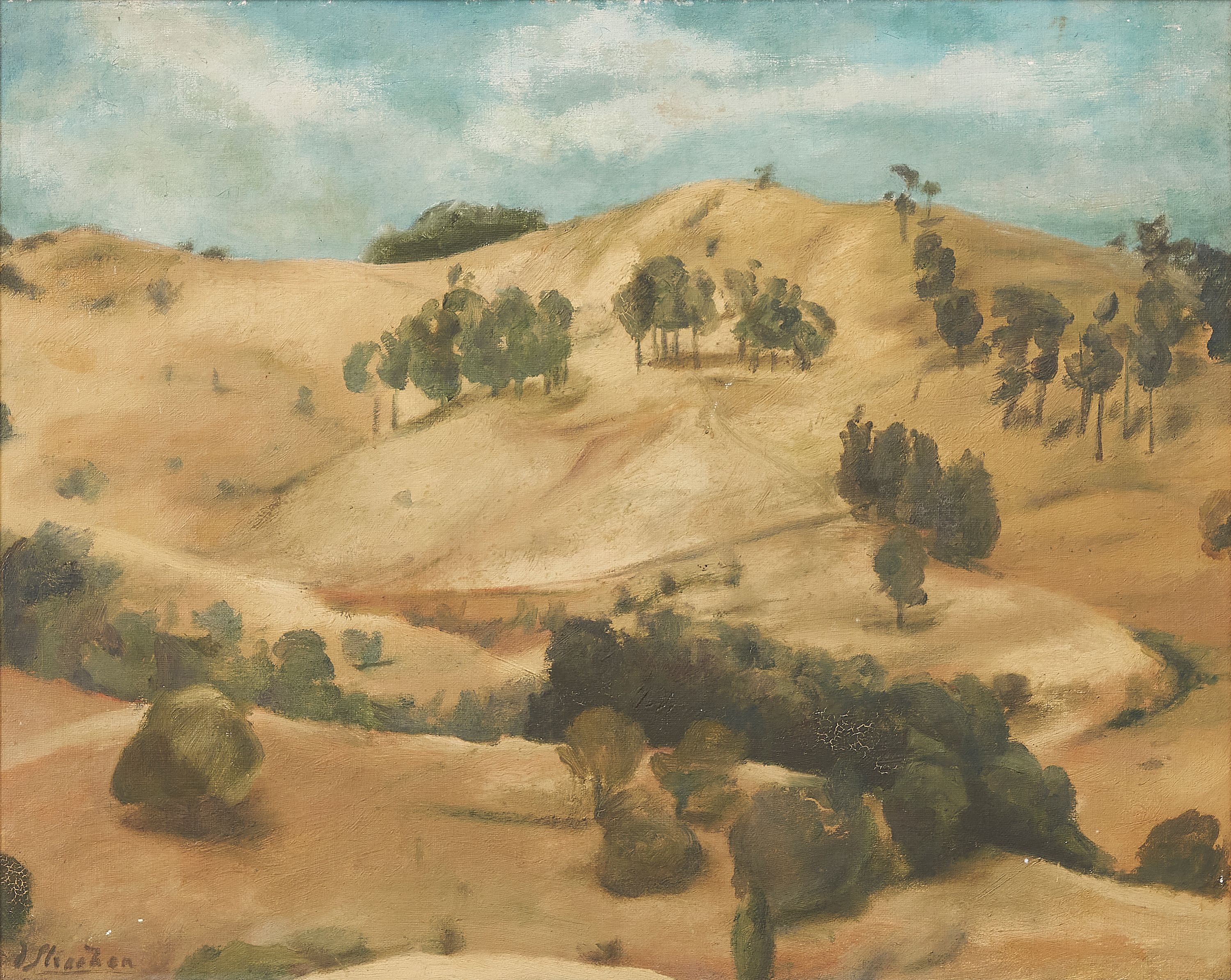 Bonhams : David Strachan (1919-1970) Lowood Landscape, Brisbane Valley