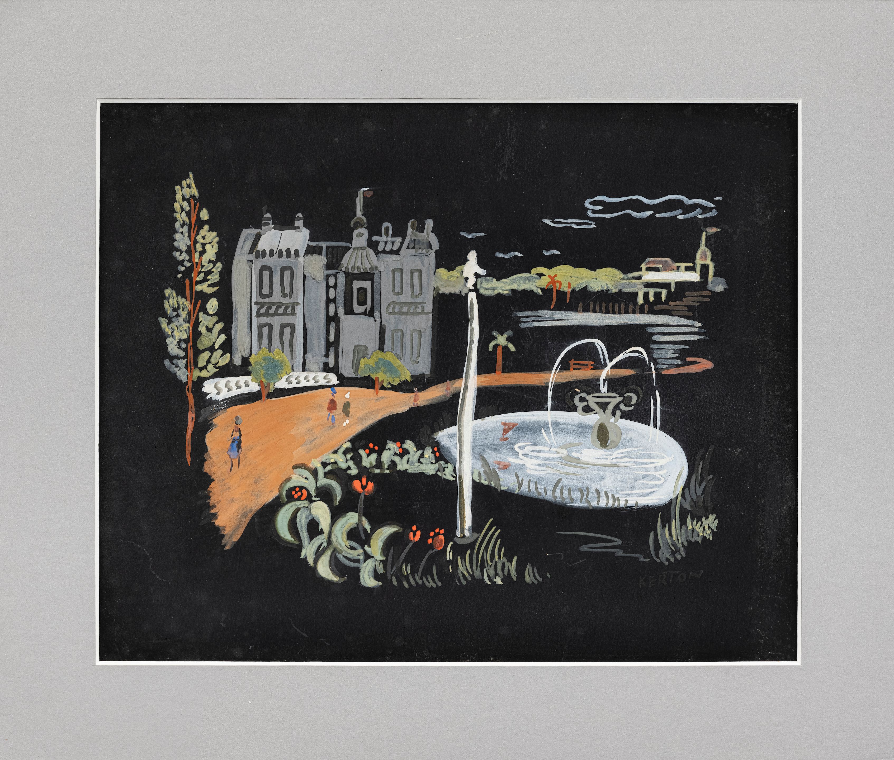 Bonhams : Sudjana Kerton (1922-1994) Jardin du Luxembourg, Paris
