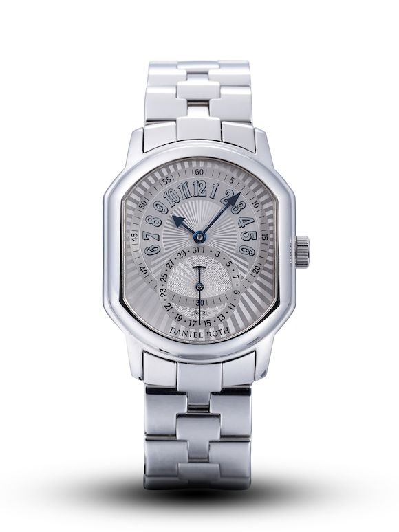 Bonhams : DANIEL ROTH | RETROGRADE, REF. 807.L.10, A STAINLESS STEEL ...