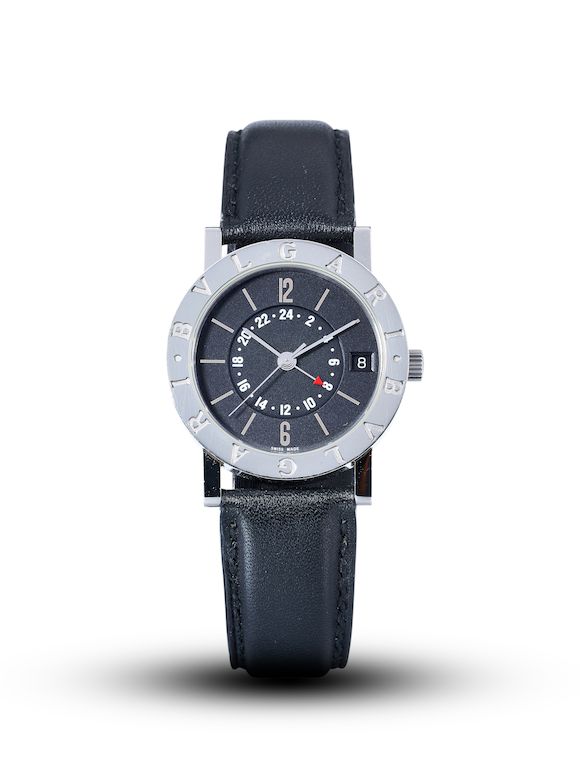 Bonhams : BVLGARI | BVLGARI BVLGARI, REF.BB33SL, A STAINLESS STEEL GMT ...