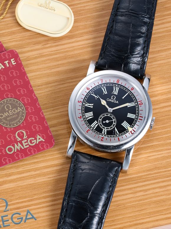 Bonhams : OMEGA | MUSEUM 1938 PILOT'S WATCH, REF.51613411001001, A ...