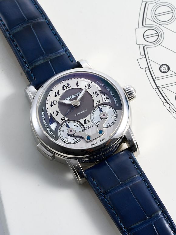 Bonhams : MONTBLANC | NICHOLAS RIEUSSEC, REF.7138, A STAINLESS STEEL ...