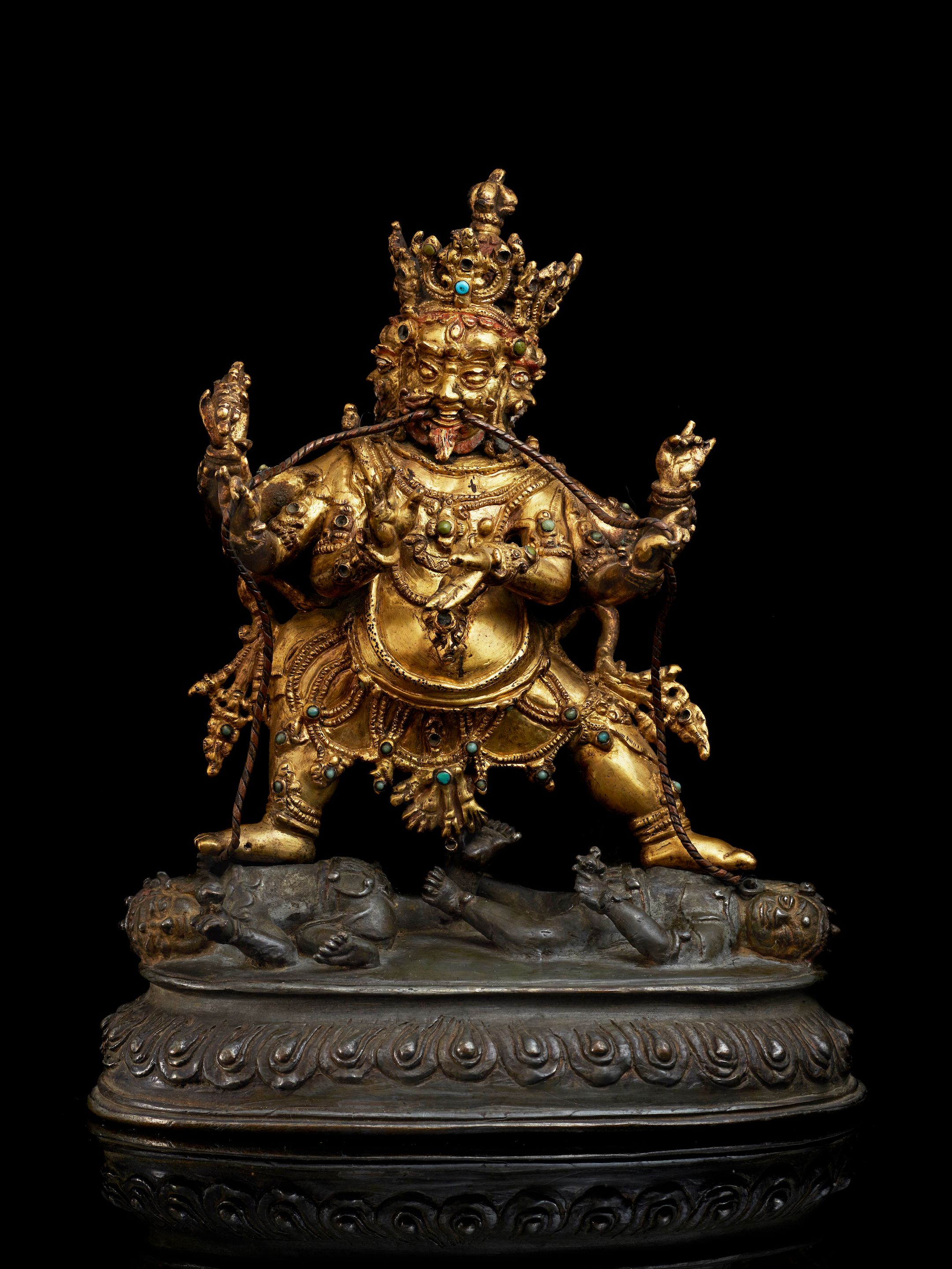 Bonhams : STATUE DE MAHACHAKRA VAJRAPANI EN ALLIAGE DE CUIVRE DORÉ ...