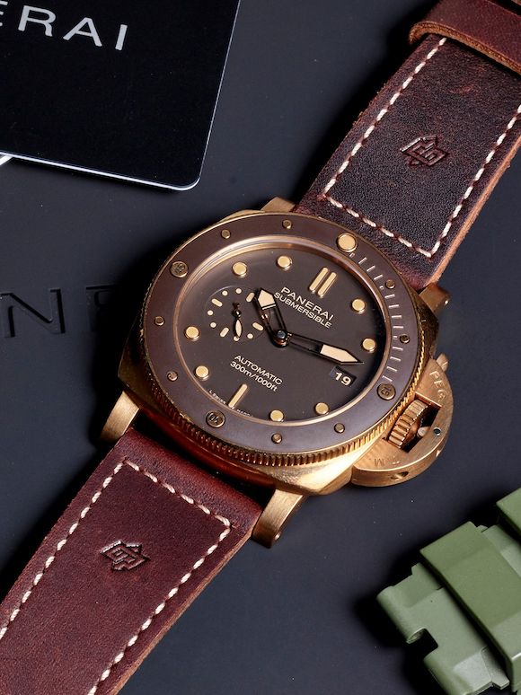 Bonhams : PANERAI SUBMERSIBLE BRONZO, REF.PAM00968, A LIMITED ...