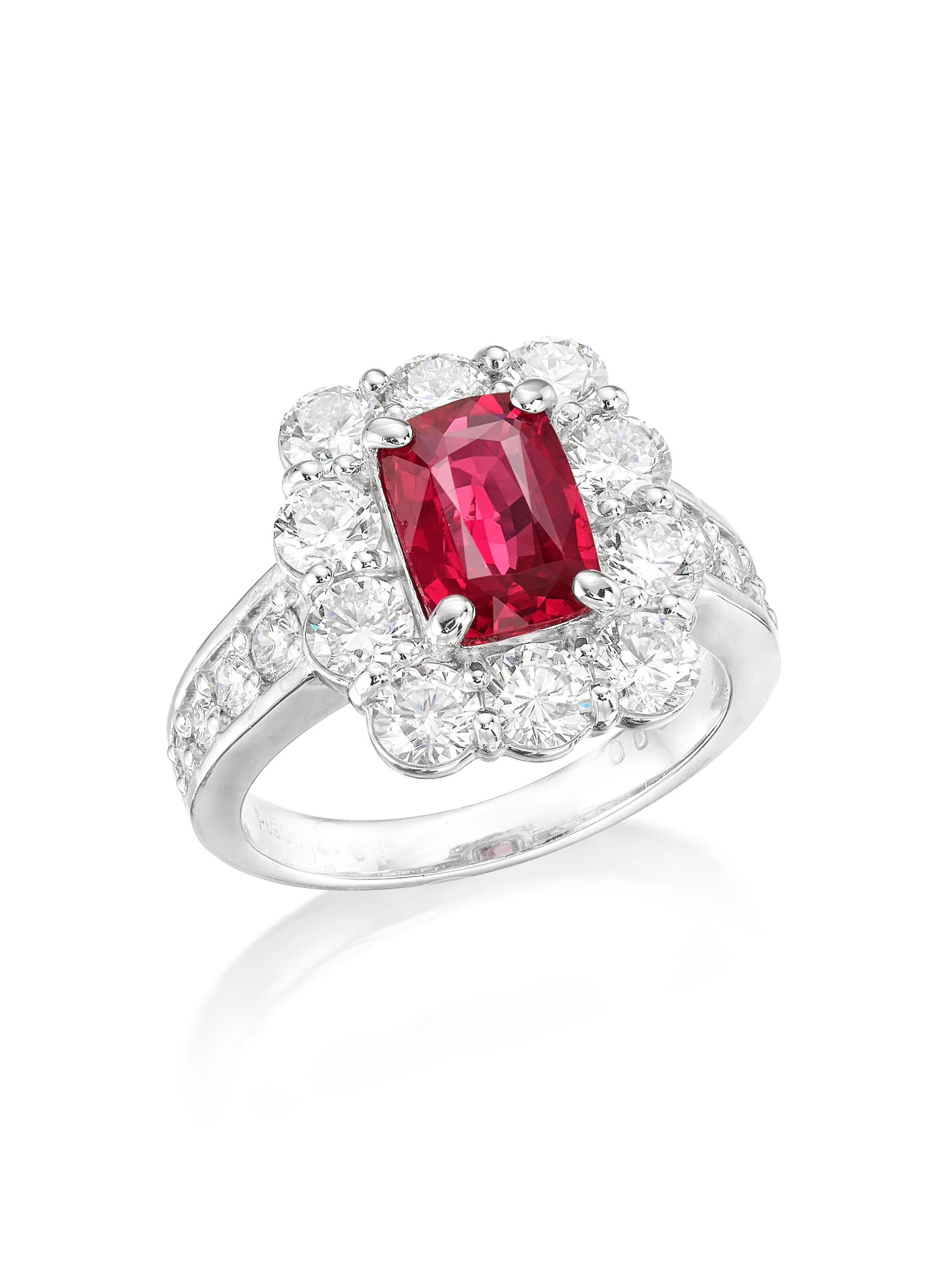 Bonhams : RUBY AND DIAMOND RING