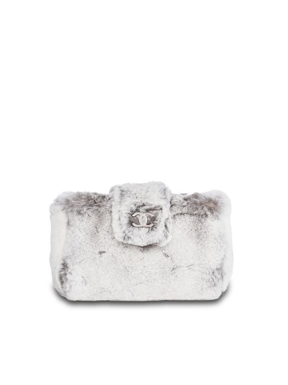 Bonhams : CHANEL: BLACK AND WIHTE COLOR RABBIT FUR PHONE CASE