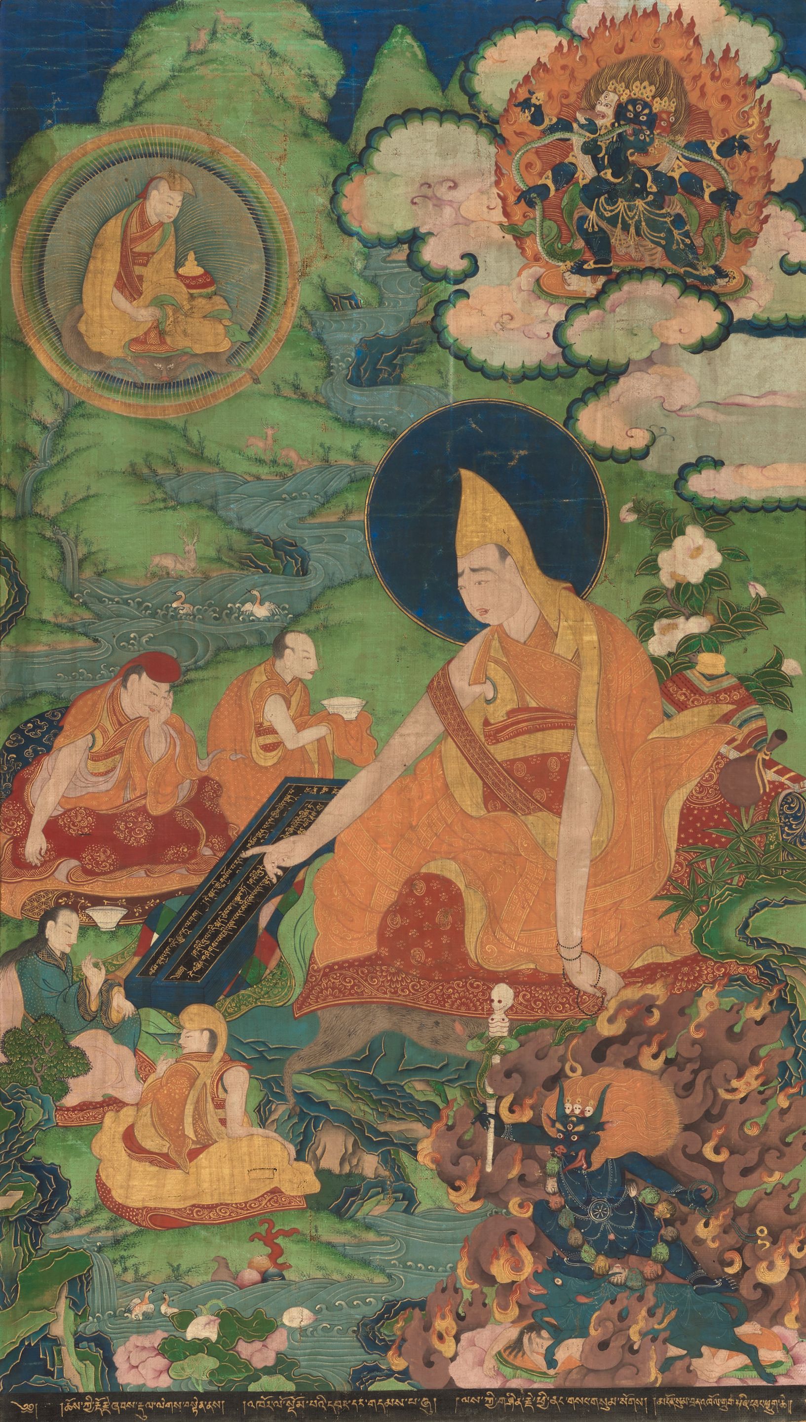 Bonhams : A THANGKA OF PANCHEN LAMA, WENSAPA LOBSANG DONDRUP TIBET ...