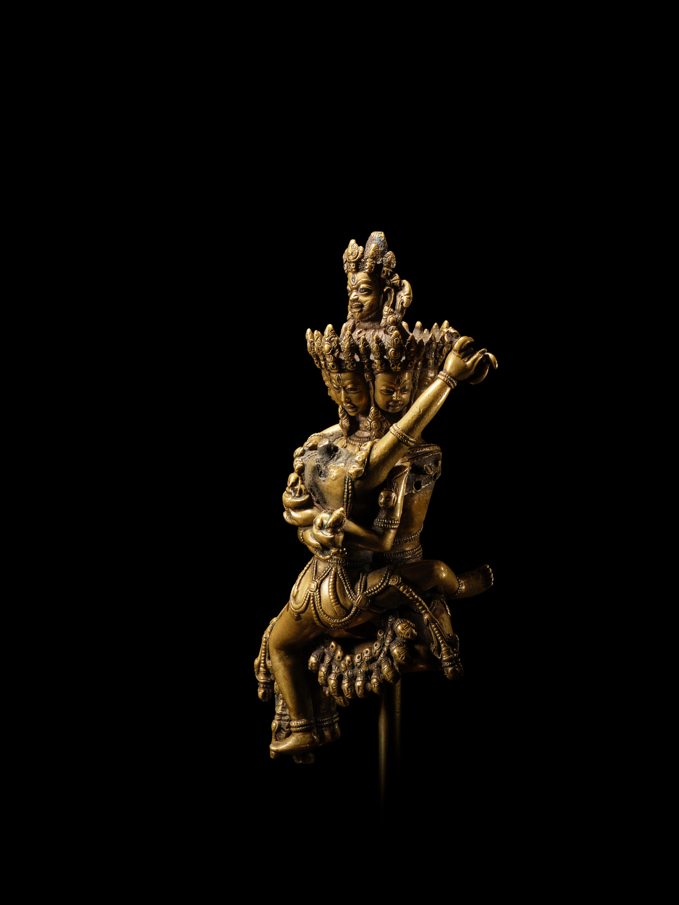 Bonhams A Silver And Copper Inlaid Brass Figure Of Hevajra Tibet